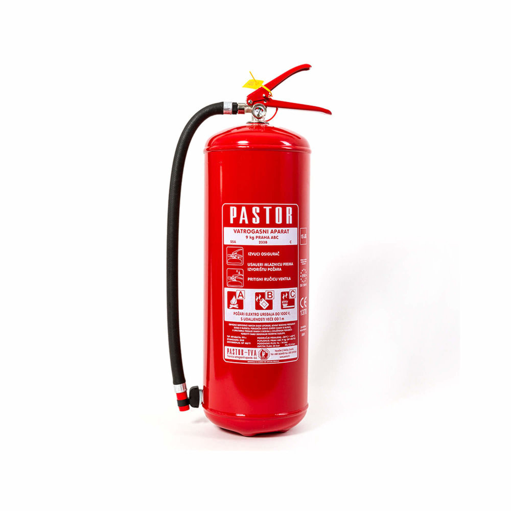 Fire extinguisher P9, ABC powder